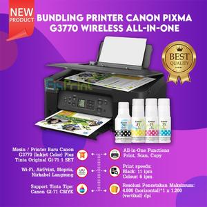 Jual Printer Canon PIXMA G3770 Wireless (Print-Scan-Copy) InkTank ...