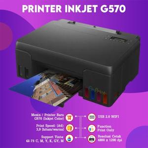 Promo Printer Canon PIXMA G570 570 Printer Photo InkTank 6 Warna ...