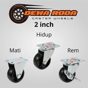 Jual Roda Troli Nilon Hitam 2 Inch (Per BOX 4 PCS) - HIDUP - Jakarta ...