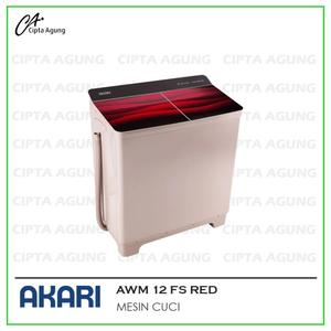 Jual AKARI MESIN CUCI 2 TABUNG 13,5 KG AWM-12 FS RED - Kota Pontianak - Millennium Electronic ...