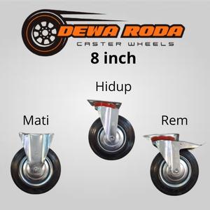 Jual Roda Troli 8 Inch Karet Hitam - HIDUP - Jakarta Barat - DEWA RODA ...