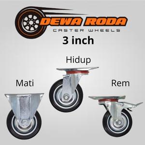 Jual Roda Troli 3 Inch Karet Hitam - HIDUP - Jakarta Barat - DEWA RODA ...