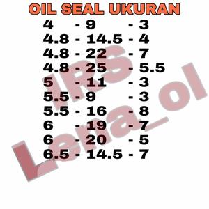 Jual OIL SEAL UKURAN IRS 1 - 4.8 x 14.5 x 4 - Jakarta Utara - Lena_OL ...