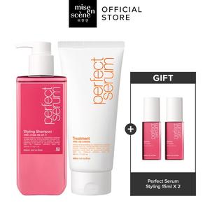 Jual mise en scene Perfect Serum Styling Shampoo + Treatment Set 2 ...
