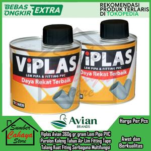 Jual Lem Pipa PVC Viplas Kaleng 360gr Daya Rekat Terbaik 360 Gram Lim ...