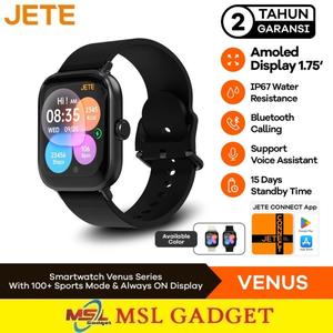 Promo JETE Venus Smartwatch Bluetooth Call Heart Rate SpO2 Sport Amoled ...