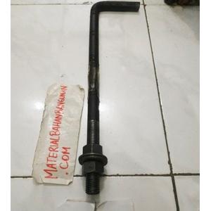 Jual Anchor Bolt L 1 Inch 25 Mm X 400 Mm Baut Angkur Struktur Bangunan ...
