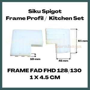 Jual Siku Frame Profile Aluminium Hollow siku Plastik penyambung spigot ...