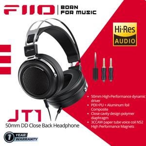 Jual Promo Fiio Jt1 Jt-1 Hifi Dynamic Over Ear Headphone With Mic By ...
