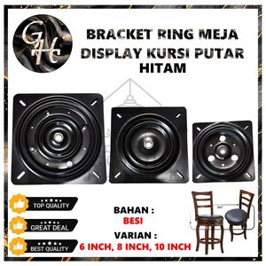 Promo Bracket Ring Display Meja Putar Kursi Hitam Persegi 360 Derajat ...