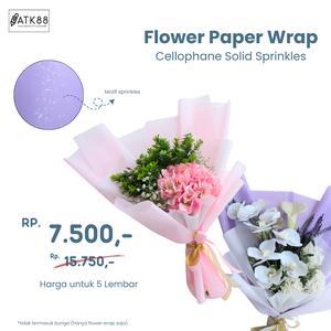 Promo [5 Lembar] Kertas Bucket Bunga Flower Wrap Paper Motif Sprinkles ...