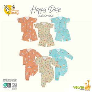 Jual Velvet Junior - 3Stel Panjang & Pendek Kancing Depan Happy Days - Jakarta Utara - Chubby ...