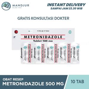 Jual Metronidazole 500 Mg Strip Isi 10 Tablet / Antibiotik - Jakarta ...