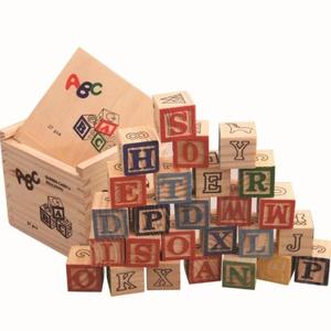 Jual [capt] MainanKayu Edukasi Anak Balok Kayu Alfabet - ABC WOOD BLOCK ...