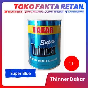 Jual Thinner Dakar Super Biru 1 Liter dan 5 Liter Tiner untuk Cat Minyak - 1 Liter - Kota ...