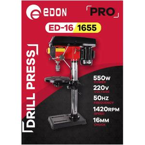 Jual Mesin Bor Duduk 16mm EDON ED16-1655 Bench Drill 16 mm Drilling Ma ...