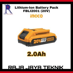 Jual FBLI2001 BATERAI LITHIUM ION BATTERY 20V 2.0AH 2AH 2 AH INGCO Best ...