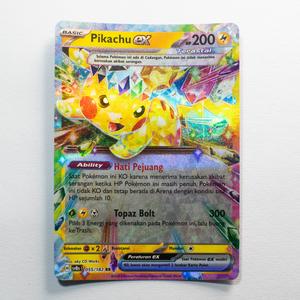 Jual Pikachu EX RR 055/182 SV8s Kilat Rasi Kartu Pokemon TCG Original ...