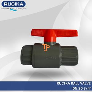 Jual RUCIKA BALL VALVE PVC 3/4" DN.20 POLOS STOP KRAN PVC 3/4" - Kab ...