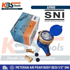 Jual Meteran Air PDAM Body Besi 1/2" AMNB Original SNI - PAM Water ...
