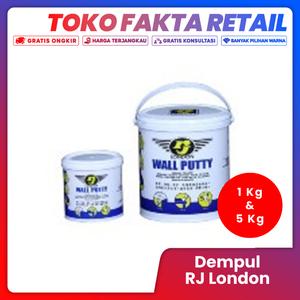 Jual Dempul Plamur RJ 1 kg Wall Putty Dempul Tembok Plamir - 1 kg ...