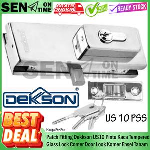 Jual Patch Fitting Dekkson Dekson Us10 Kunci Pintu Kaca Tempered Glass Lock Corner Alumunium ...
