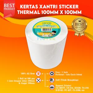 Jual Kertas Sticker Label Thermall Resi Marketplace Berbagai Ukuran ...