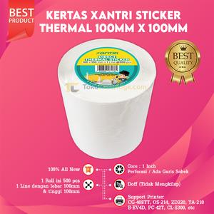 Jual Kertas Thermal 78 x 100 x 300 Label Barcode 78x100x300 Sticker ...