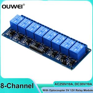 Jual 8 Channel 5V 12V Relay Module Low Level Trigger Board Shield with ...