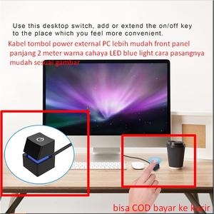 Jual Kabel tombol power external PC lebih mudah front panel panjang 2 ...