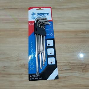 Jual Popeye Kunci Set L Panjang Extra Long 9pcs Bintang / BallPoint ...