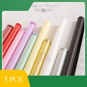 Jual Flower Wrapping List Color Cellophane Kertas Buket Bunga - Maroon ...