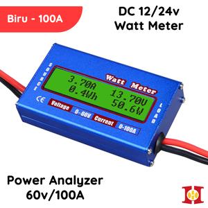 Jual Watt Volt Ampere Meter DC 60V 100A Lipo Battery Analyzer Solar ...
