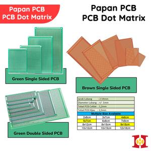 Jual PCB Dot Matrix Papan Circuit Board Lubang Hole Prototype ...