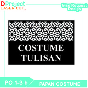 Jual Custom Tulisan Sign Board Akrilik Timbul Tanda Nama Pintu Ruangan ...