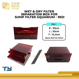 Promo Wet & Dry Filter Separation Box for Sump Filter Aquarium Akuarium ...