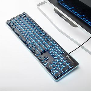 Jual Wired Office Computer Keyboard Film Luminous Suspension 104 ...