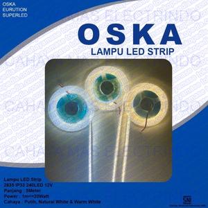 Jual OSKA Lampu LED Strip 2835 240 LED 12V IP33 5Meter (1Meter = 20Watt ...