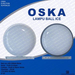 Jual OSKA Lampu Ball Ice LED 20 Watt Bulat IP65 / Lampu Kapal LED / Lampu Dinding / Body Putih ...