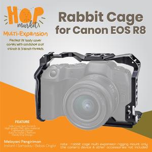 Promo HOP GRC-R8 Cage Rig for Canon R8 Plate CNC Aluminium Metal Camera ...