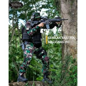 Jual (RS) Setelan Baju PDL Malvinas TNI AD Bahan Velbed Premium Loreng ...