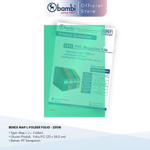 Jual Benex Map Document Folio Tipe L Folder All Color Original - Yellow ...