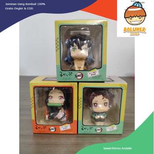 Jual Figure Demon Slayer QAHEART Tanjiro Nezuko Inosuke Look Up PVC ...