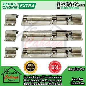 Jual Grendel Stainless STS Uk 3”Inch Kunci Pintu Slot Besi Pengaman ...