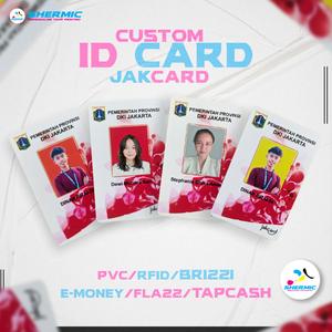 Jual Cetak Custom Print UV Desain ID CARD JakCard PNS DKI Jakarta Name Tag - Kota Medan ...