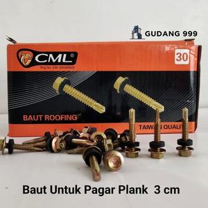 Jual baut roofing camel 3 cm / baut pagar / baut spandek / baut karet ...