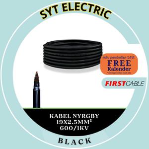 Jual KABEL NYRGBY 19x2.5mm2 (RM) Stranded 0.6/1kV Black *FIRST CABLE ...