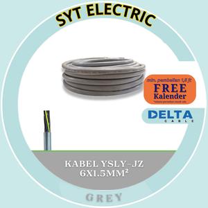 Jual KABEL YSLY-JZ 6x1.5mm2 300/500V GREY "DELTA" - SYT ELECTRIC ...