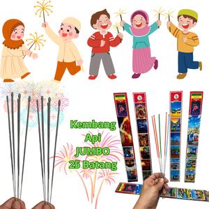 Jual Mainan Anak Petasan Mercon Kembang Api Kawat JUMBO 1 Pack 25 ...