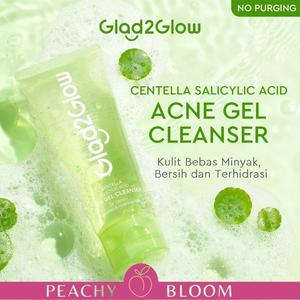 Jual GLAD2GLOW Centella Salicylic Acid Acne Gel Cleanser 70ml - G2G ...